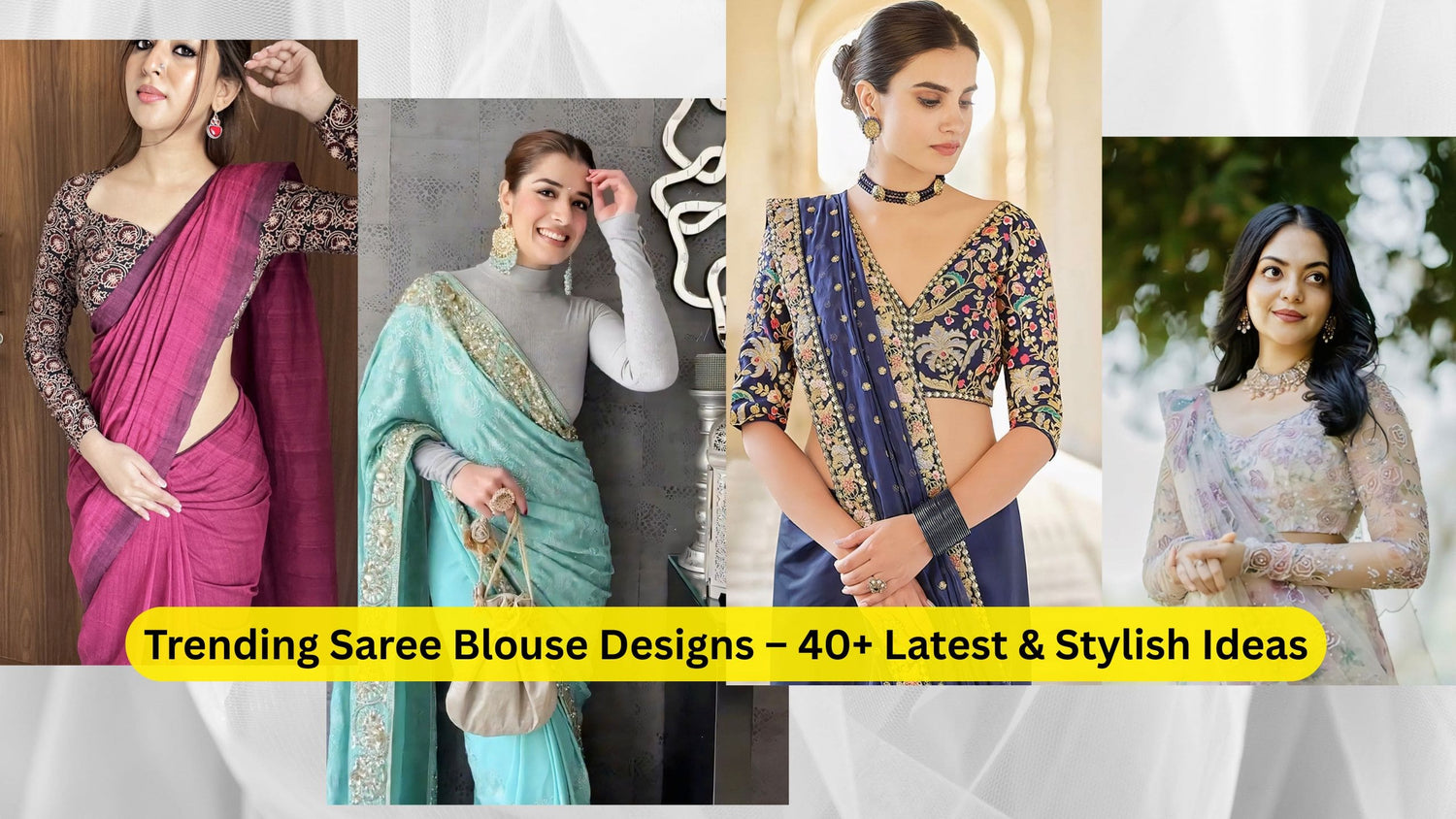 Trending Saree Blouse Designs – 40+ Latest & Stylish Ideas – Rim Zim ...