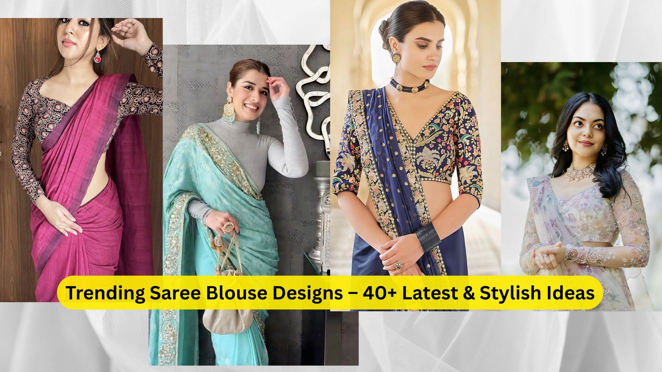 Trending Saree Blouse Designs – 40+ Latest & Stylish Ideas – Rim Zim ...