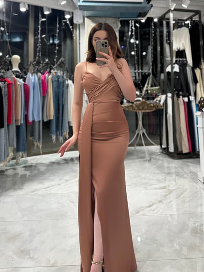 Morena Powder Dress with Back Cross – Rim Zim Fashion